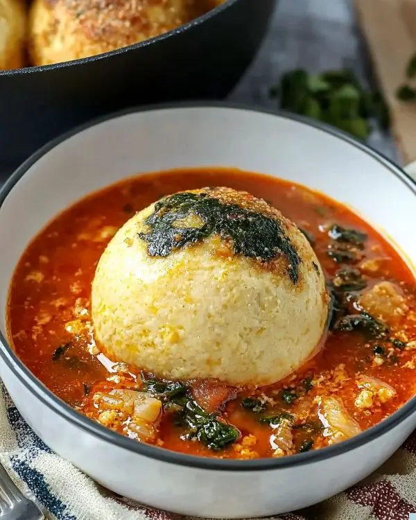 2 Ingredients Easy Fufu Recipe - Eden Plate