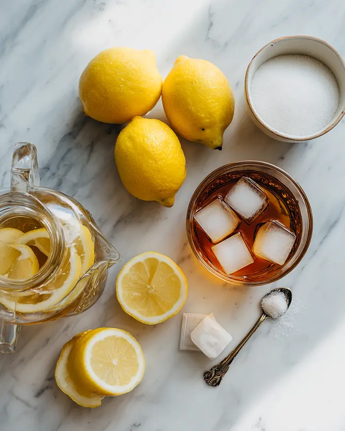 Easy Lemon Vanilla Iced Tea - Eden Plate