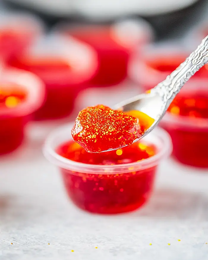 Edible Glitter Jello Shots Recipe : Sparkly Party Perfection - Eden Plate