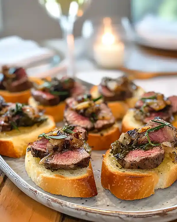 Steak Crostini With Horseradish Sauce : The Fancy Appetizer That's ...