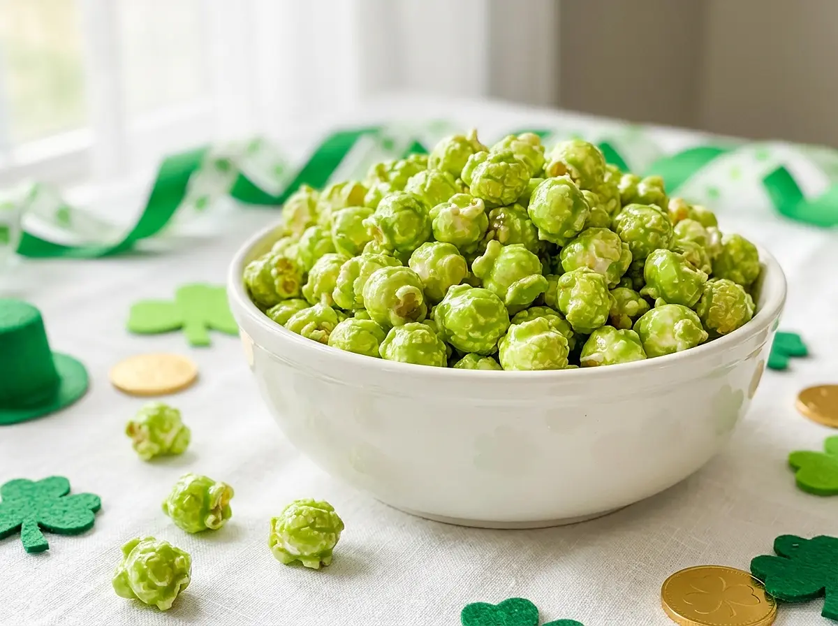 Green Colored Popcorn : A Crunchy, Candy-Coated Party Snack - Eden Plate