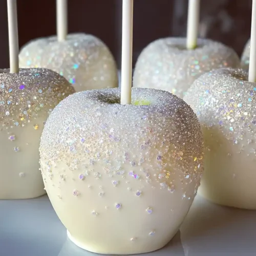 White Sparkle Candy Apples Recipe – Gorgeous Treats For Any Party ...
